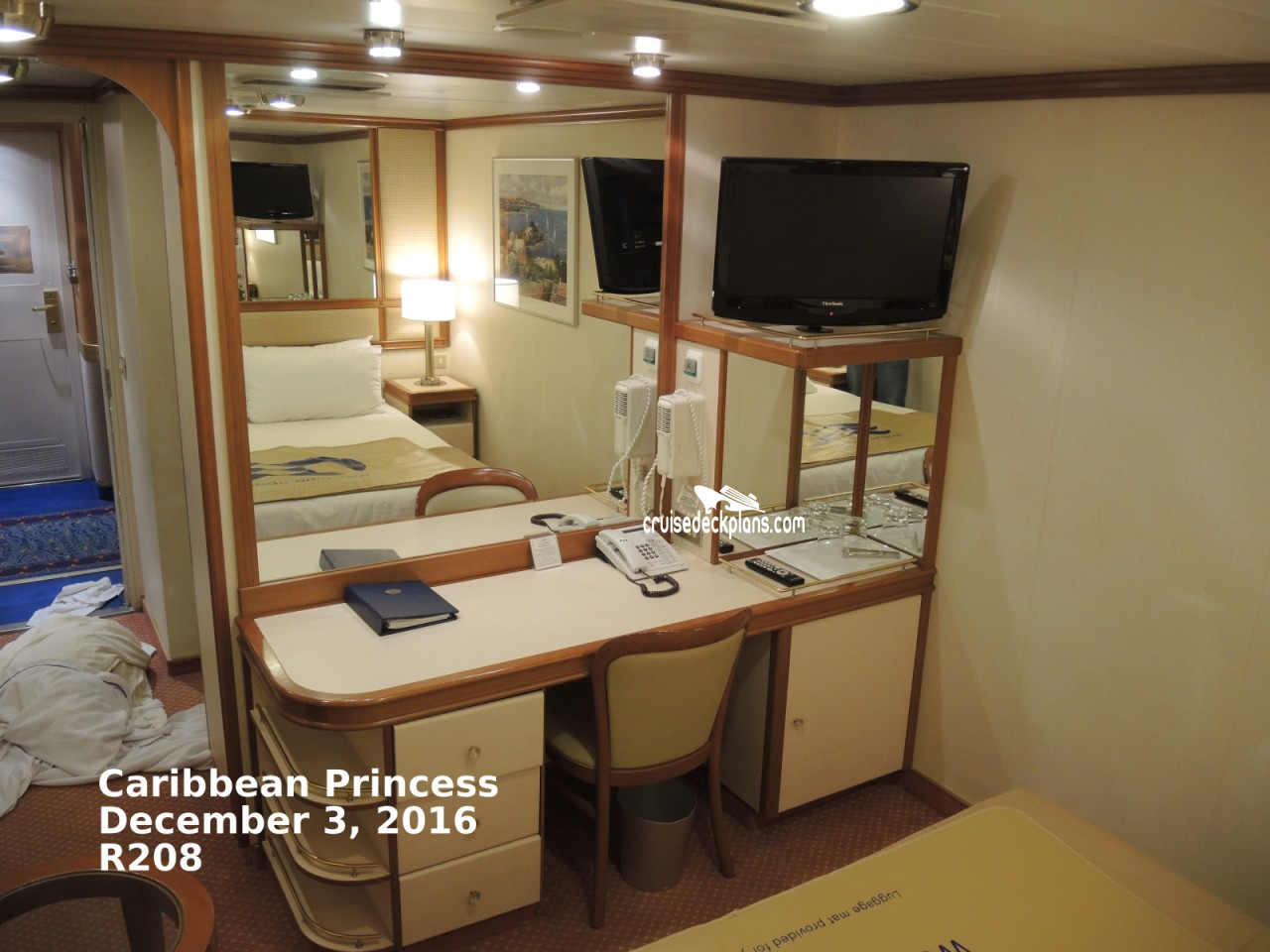 Cabin R208 Caribbean Princess Stateroom