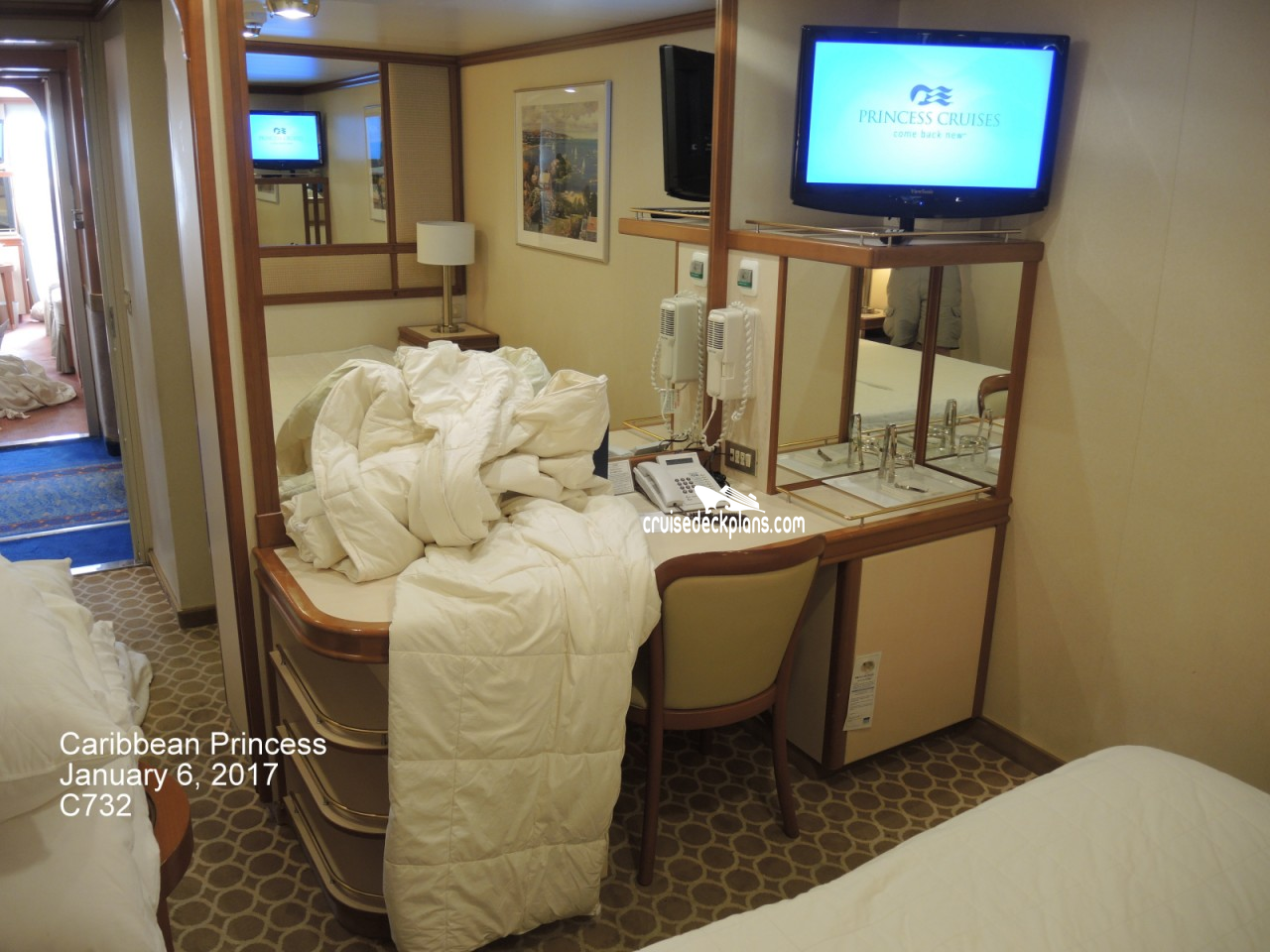 Cabin C732 Caribbean Princess Stateroom