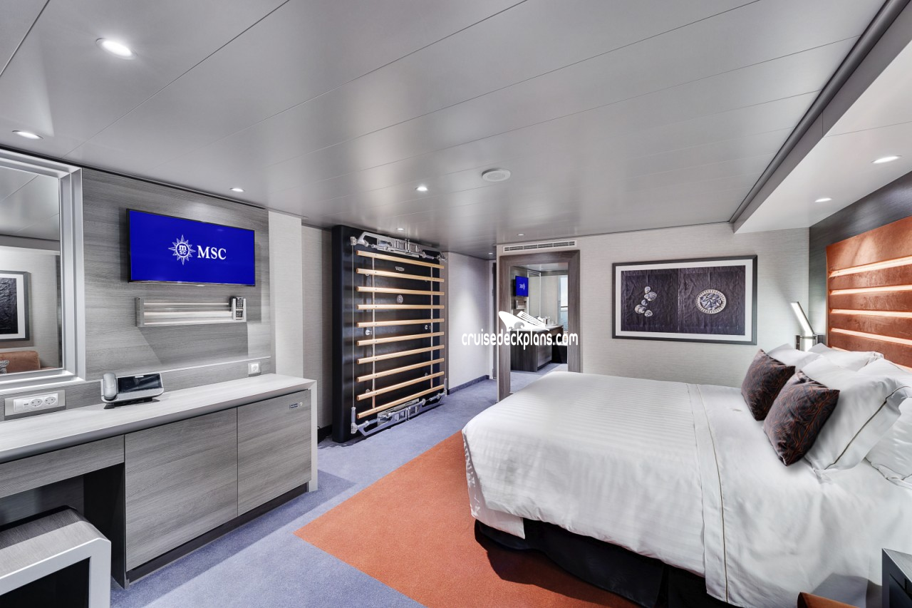 MSC Meraviglia Yacht Club Deluxe Suite Stateroom