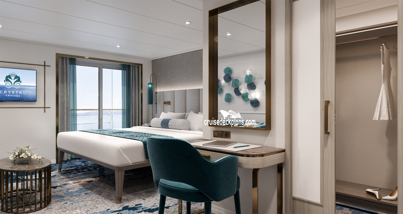 Crystal Serenity Seabreeze Suite Stateroom Cabins