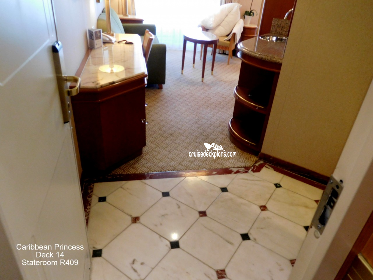 Cabin R409 Caribbean Princess Stateroom