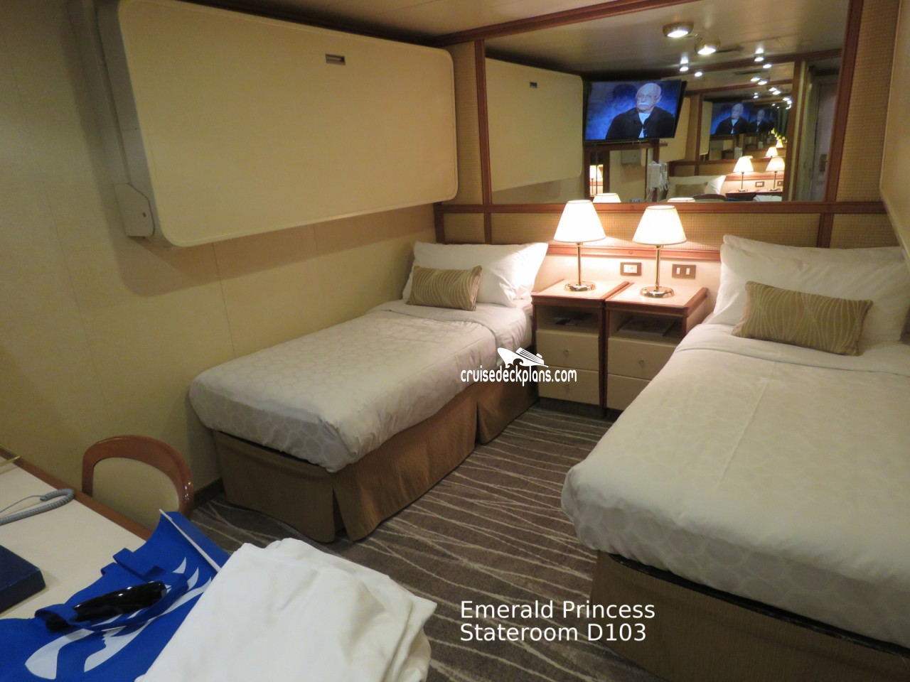 Stateroom D103 Emerald Princess