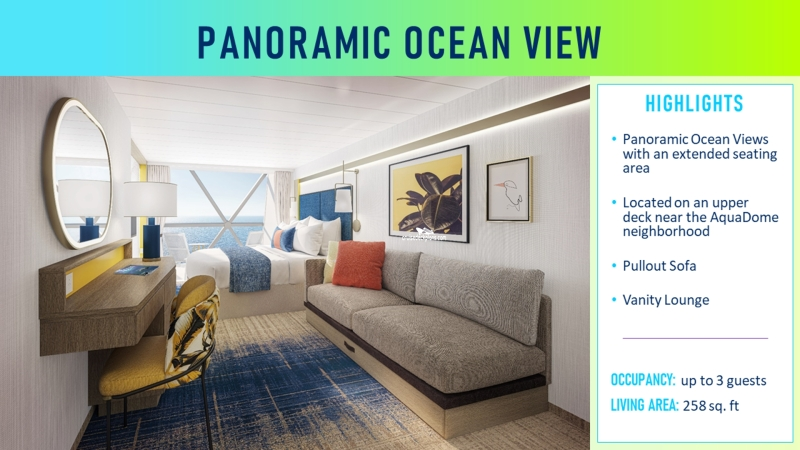 Icon of the Seas Panoramic Oceanview Stateroom