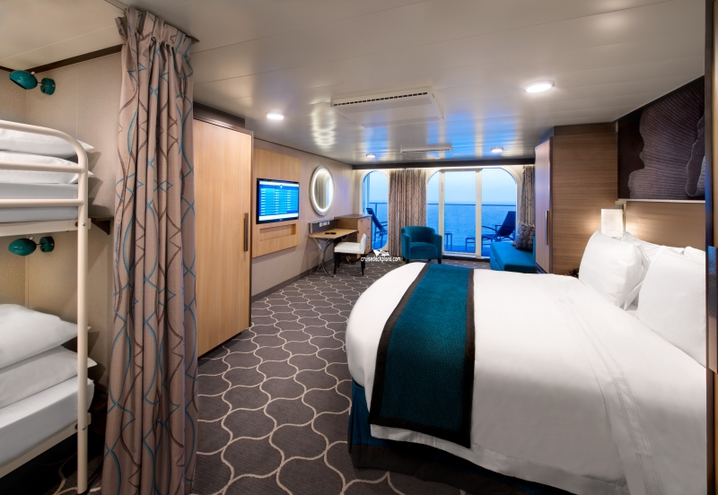 Utopia of the Seas Family Balcony Stateroom Details