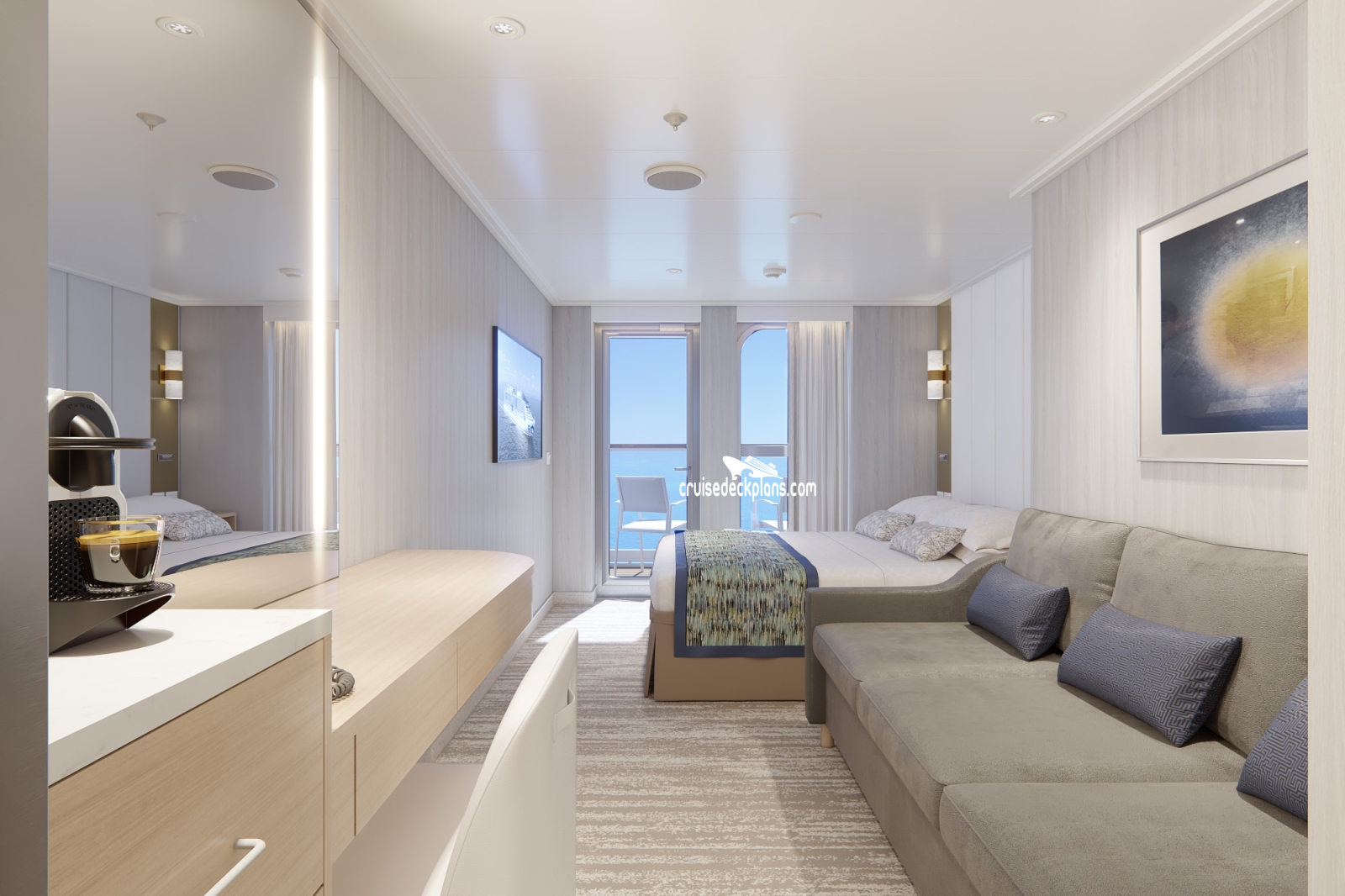 Sun Princess Cove Balcony Details and Pictures