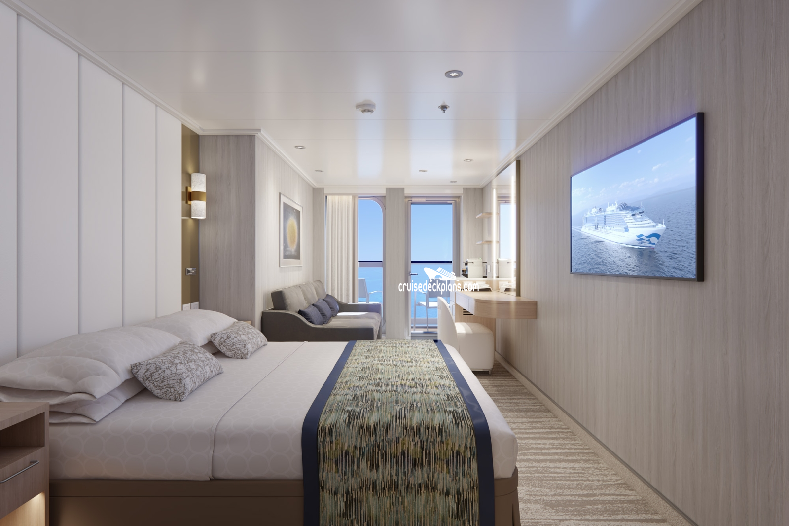 Sun Princess Cove Balcony Details and Pictures