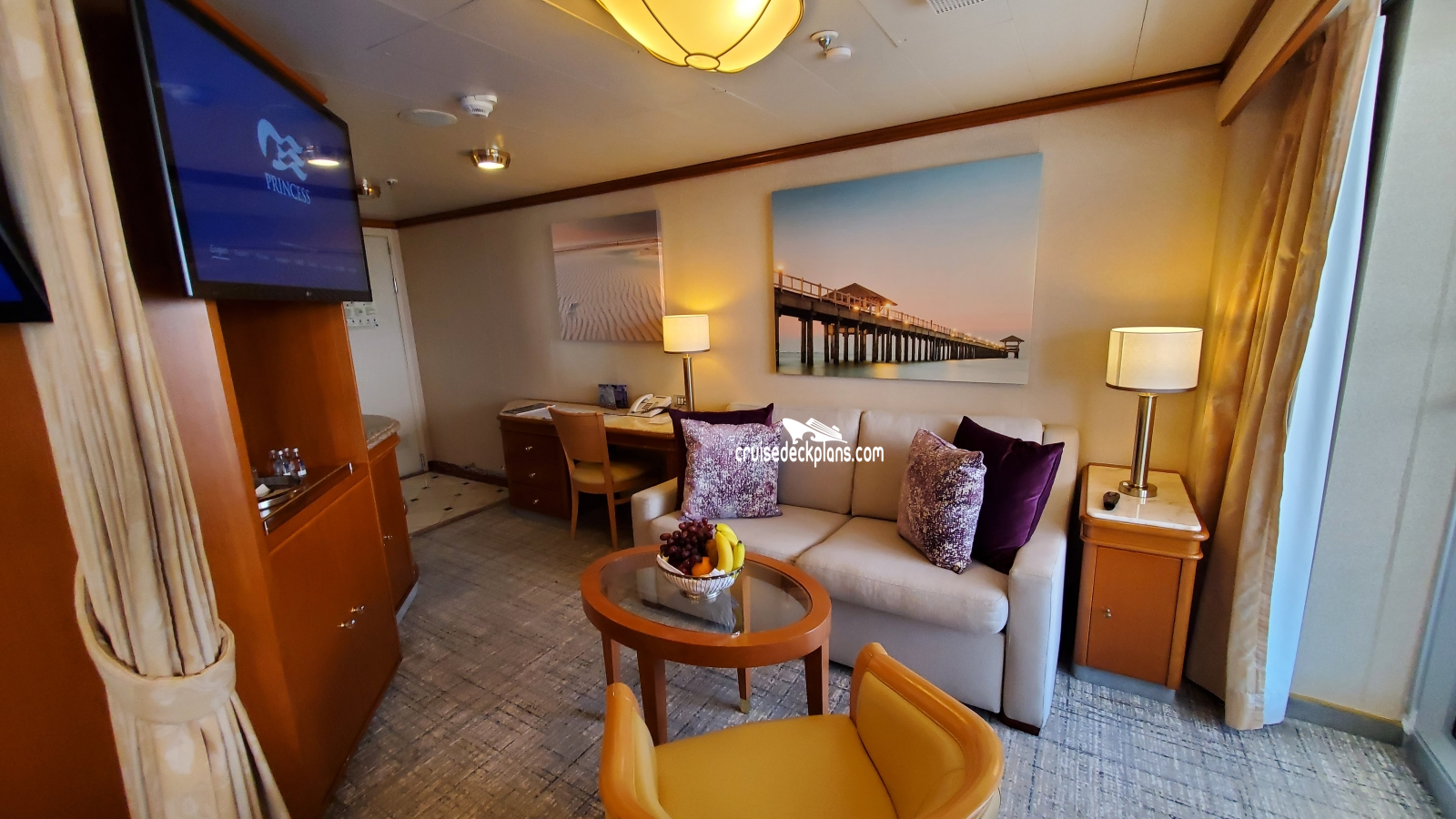 Caribbean Princess Suite Details and Pictures