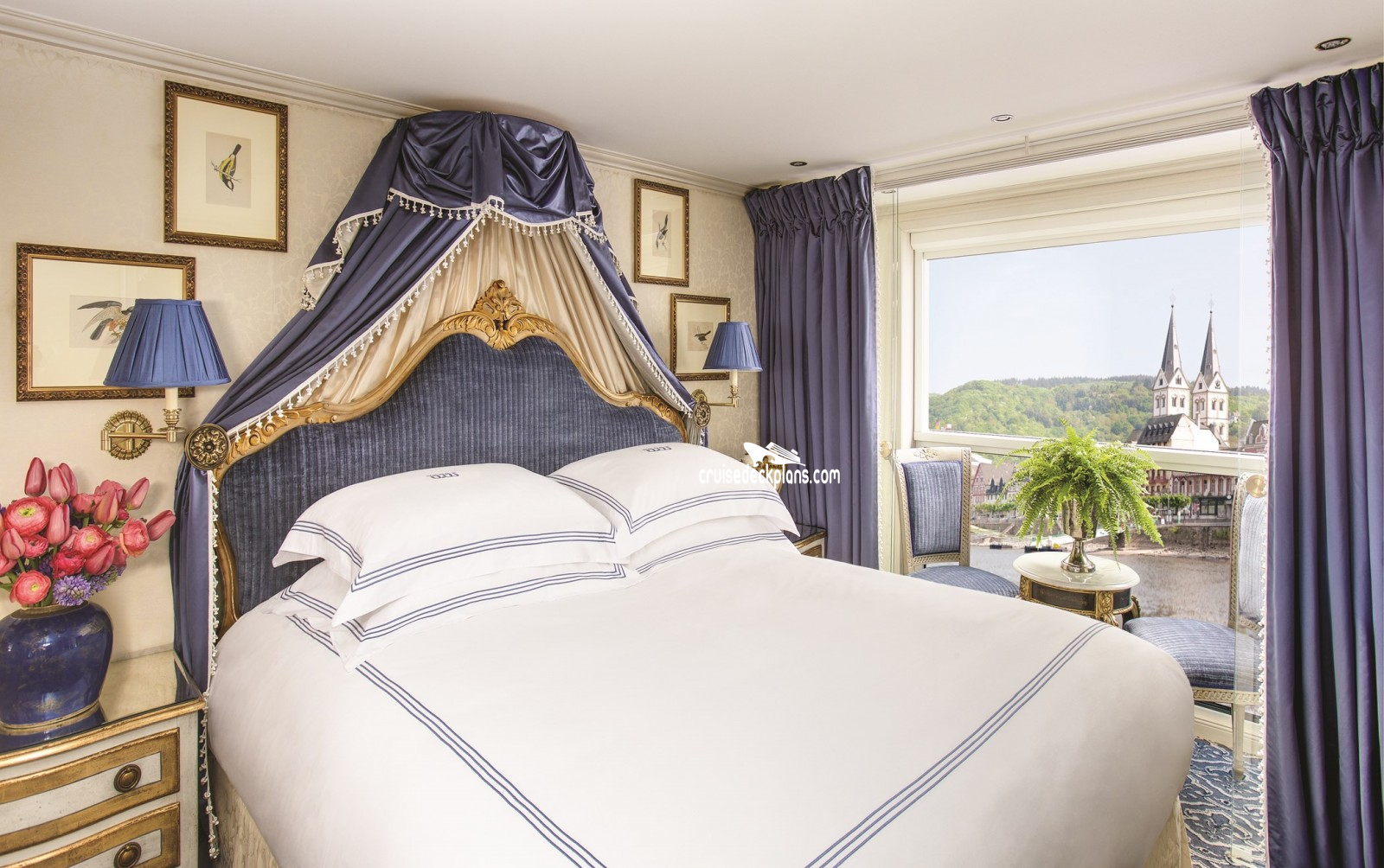 SS Maria Theresa decks, cabins, diagrams and pics.