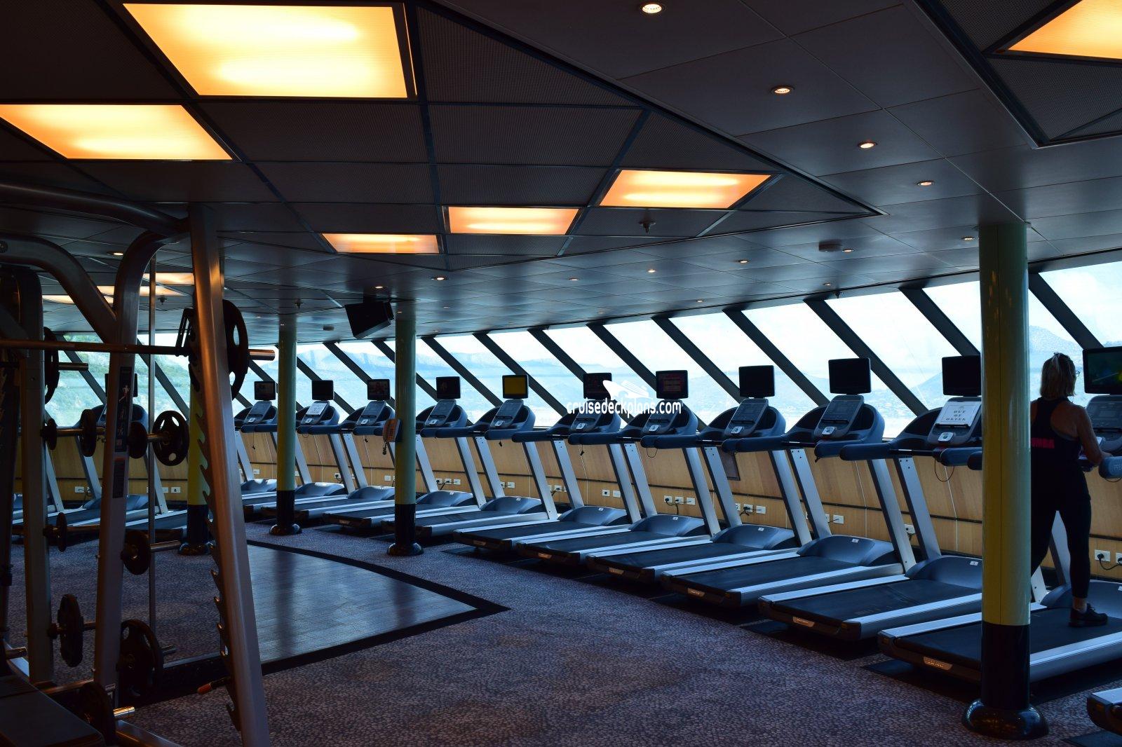 Caribbean Princess Fitness Center Pictures
