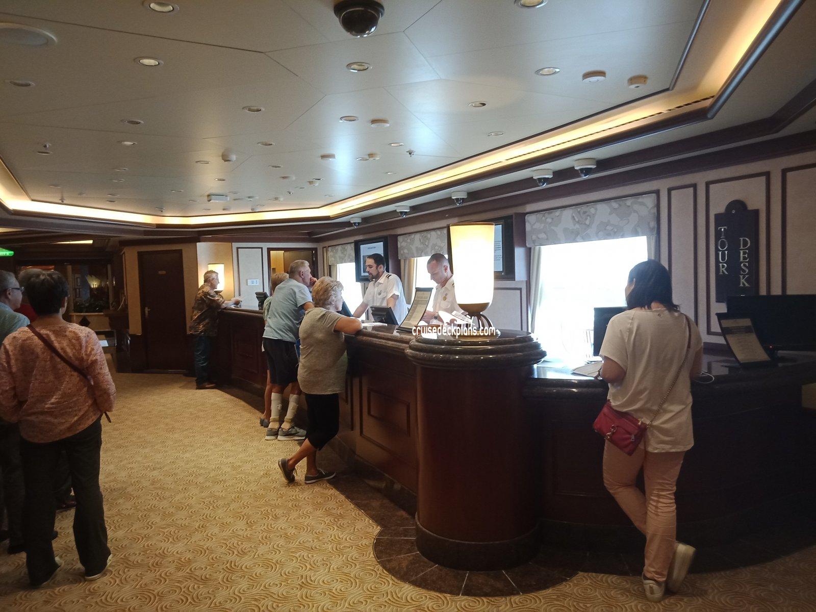 Emerald Princess Shore Excursion Desk Pictures