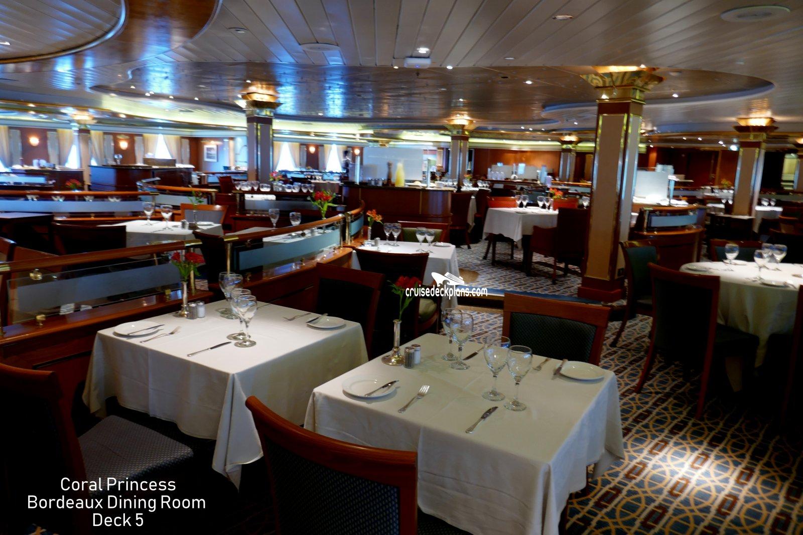 Coral Princess Bordeaux Dining Room Pictures