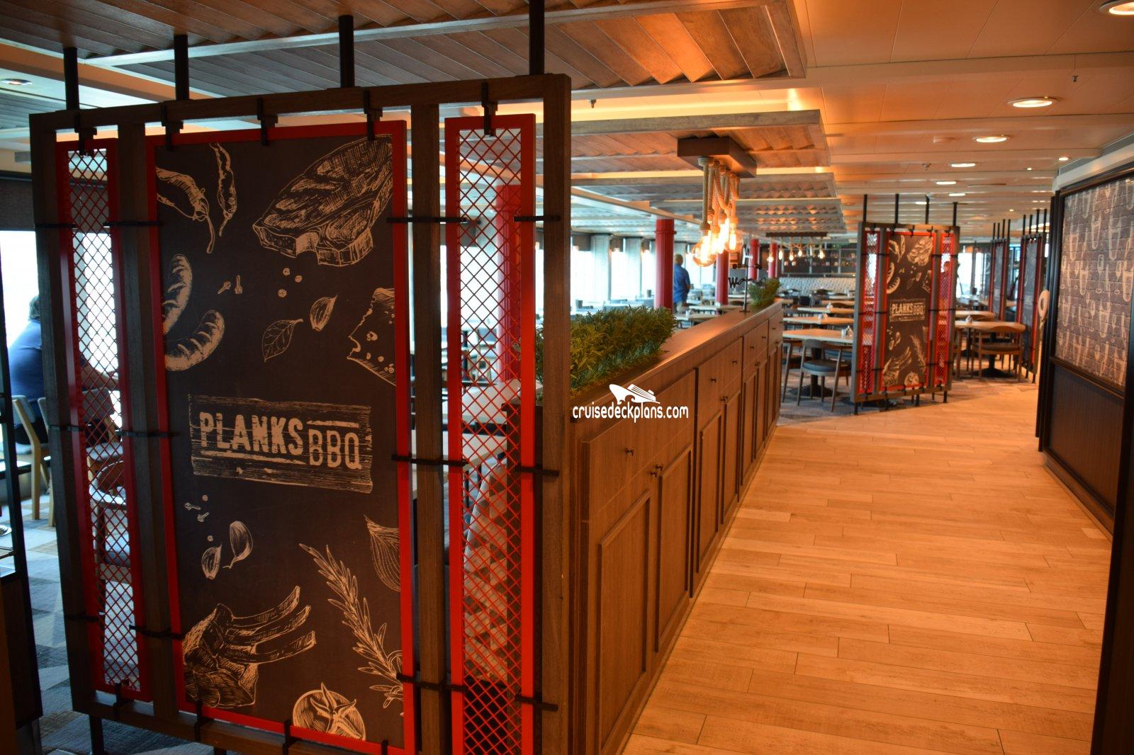 Emerald Princess Planks BBQ Pictures