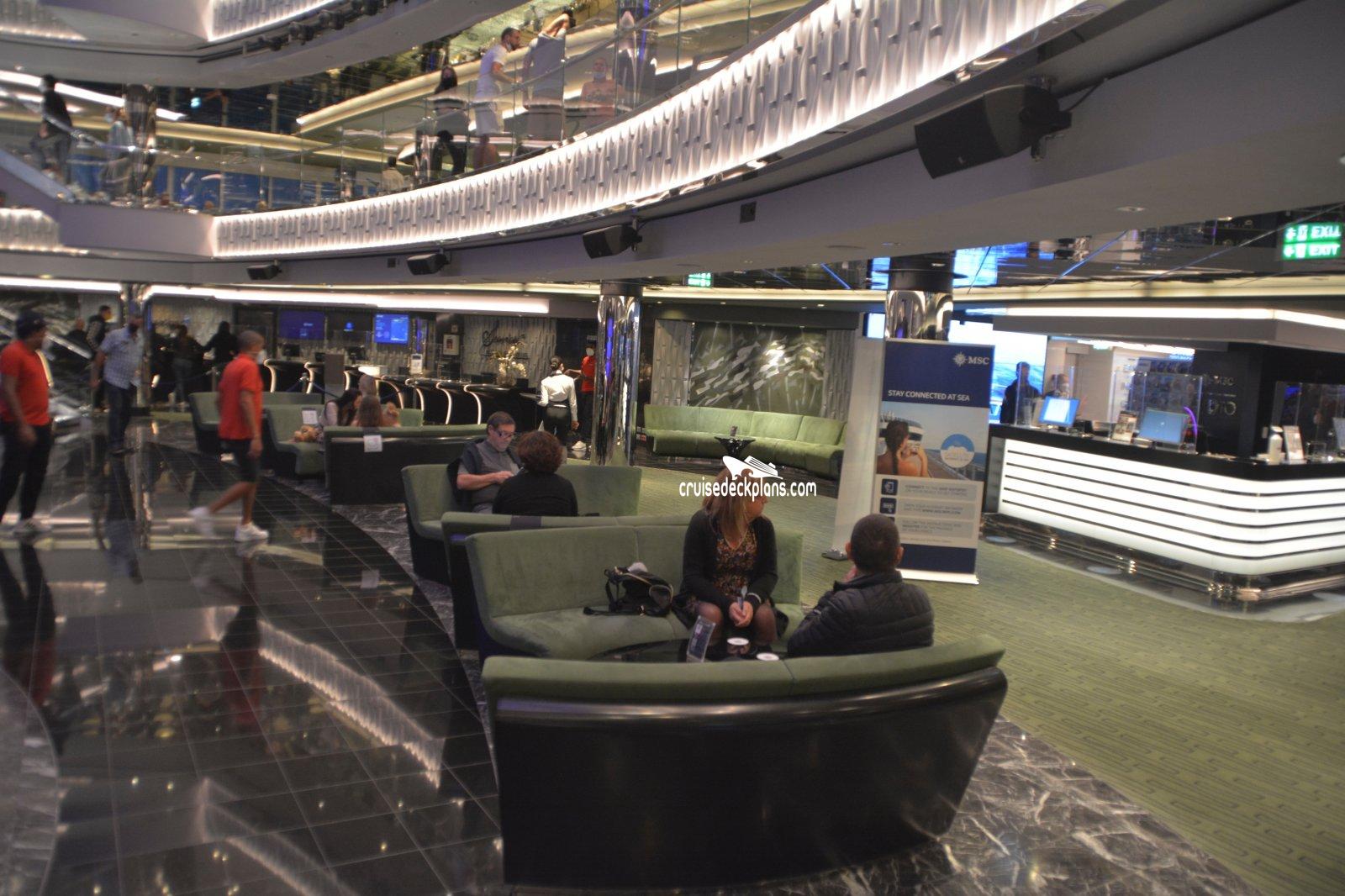 MSC Seaview Atrium Deck 5 Pictures