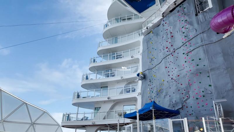 Wonder of the Seas Rock Climbing Wall Pictures