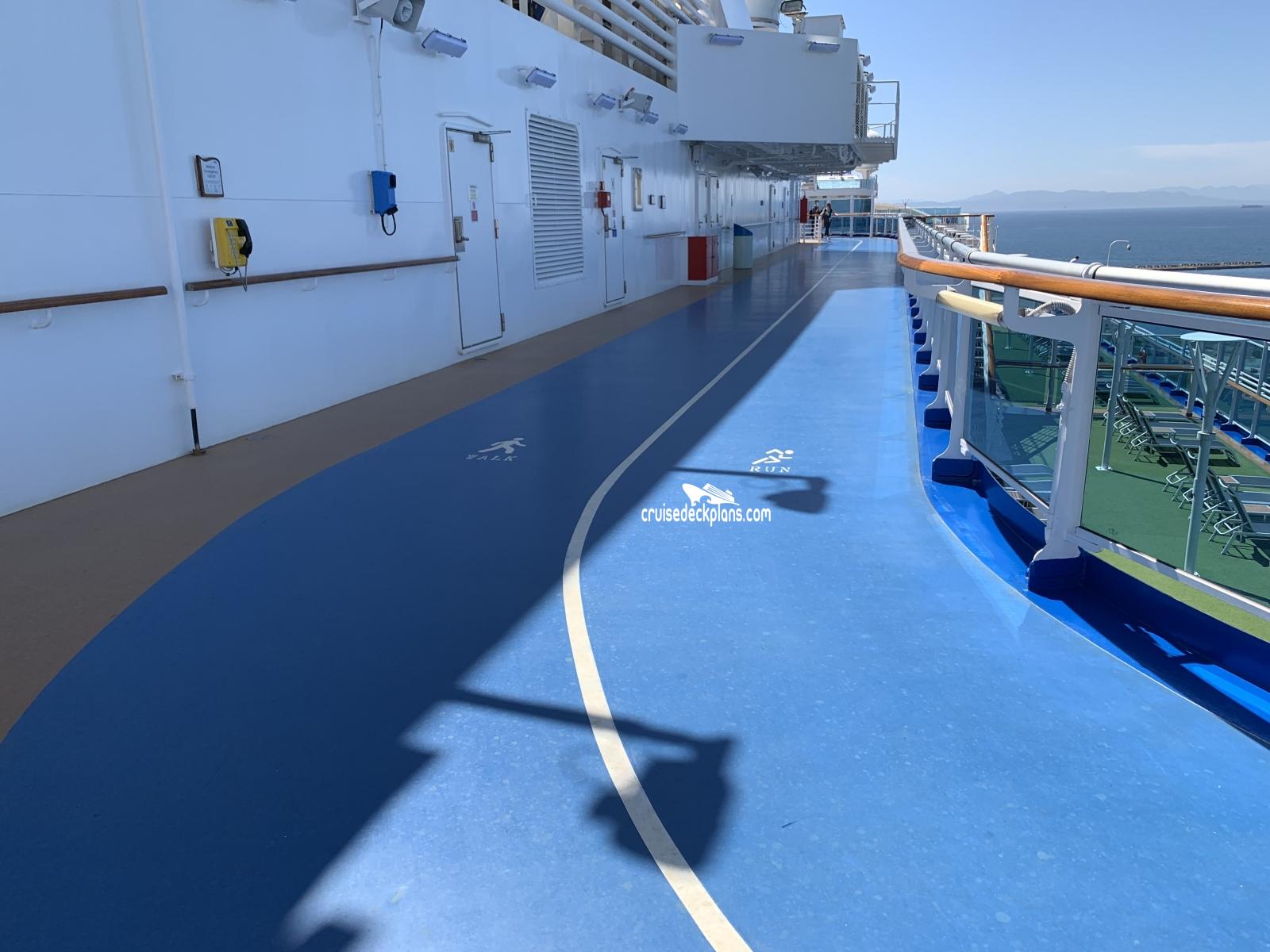 Regal Princess Jogging Track Pictures
