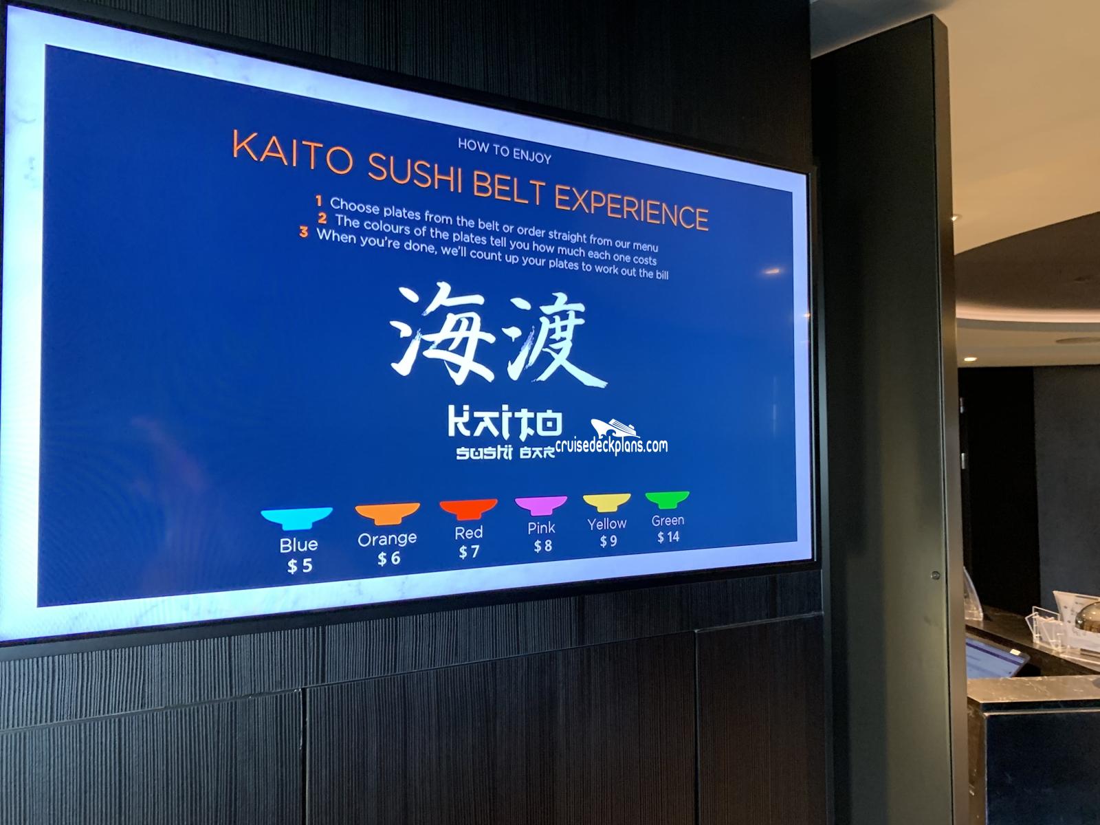MSC Seashore Kaito Sushi Bar Pictures