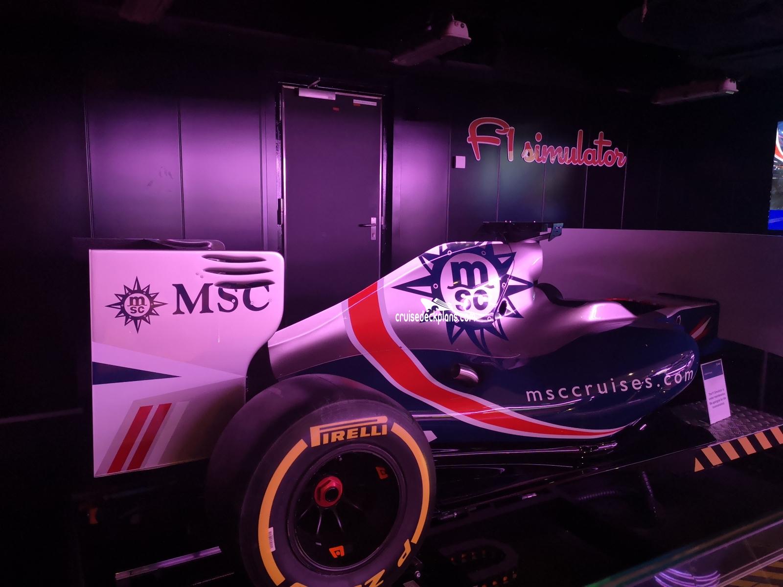 MSC Seaview F1 Simulator Pictures