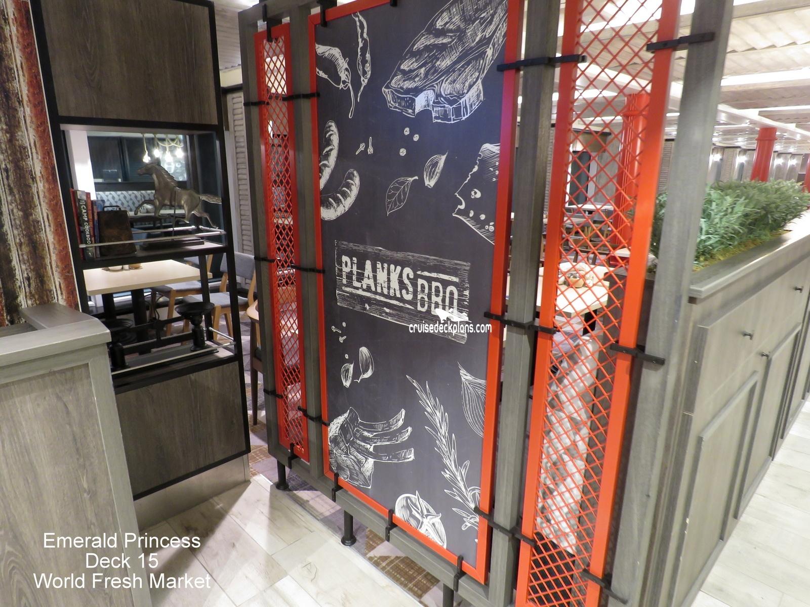 Emerald Princess Planks BBQ Pictures