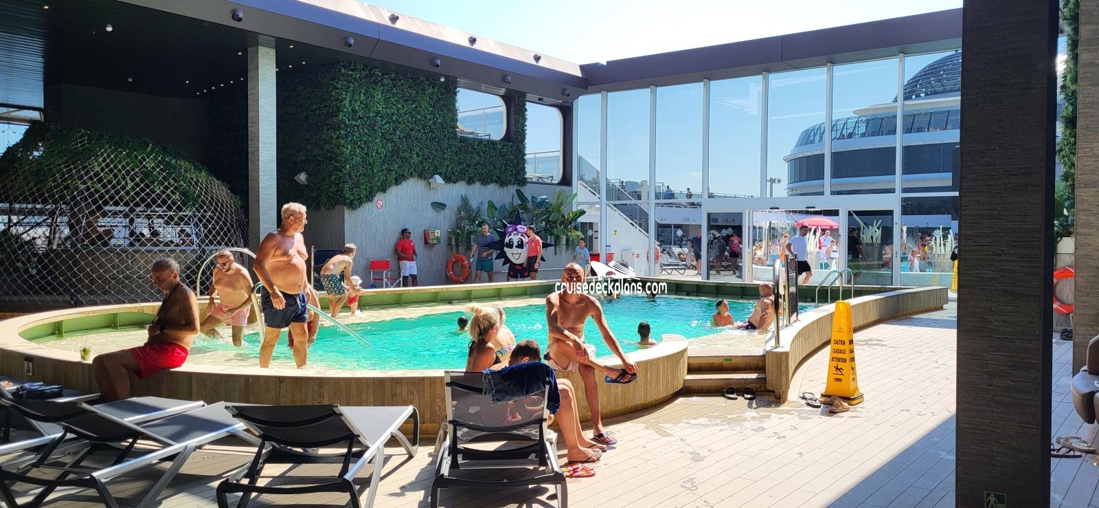 MSC World Europa Botanic Garden Pool Pictures