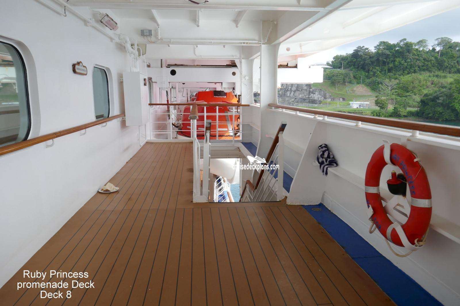 Ruby Princess Outside Promenade Deck Pictures