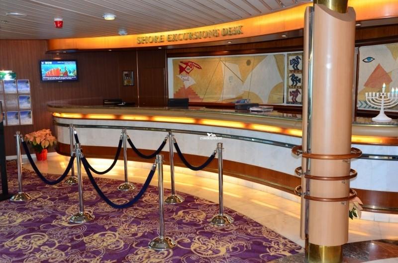 Legend of the Seas 1995 Shore Excursion Desk Pictures