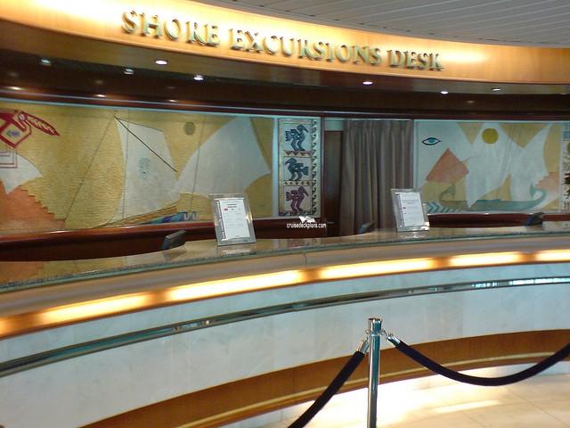 Legend of the Seas 1995 Shore Excursion Desk Pictures