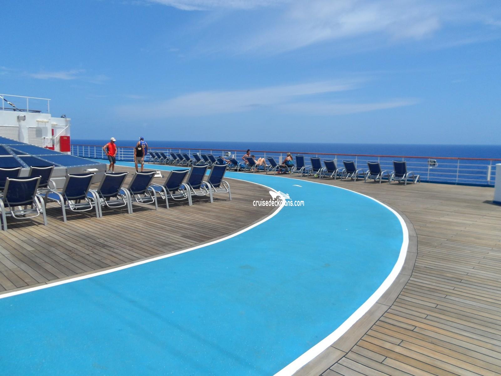 Carnival Conquest Jogging Track Pictures