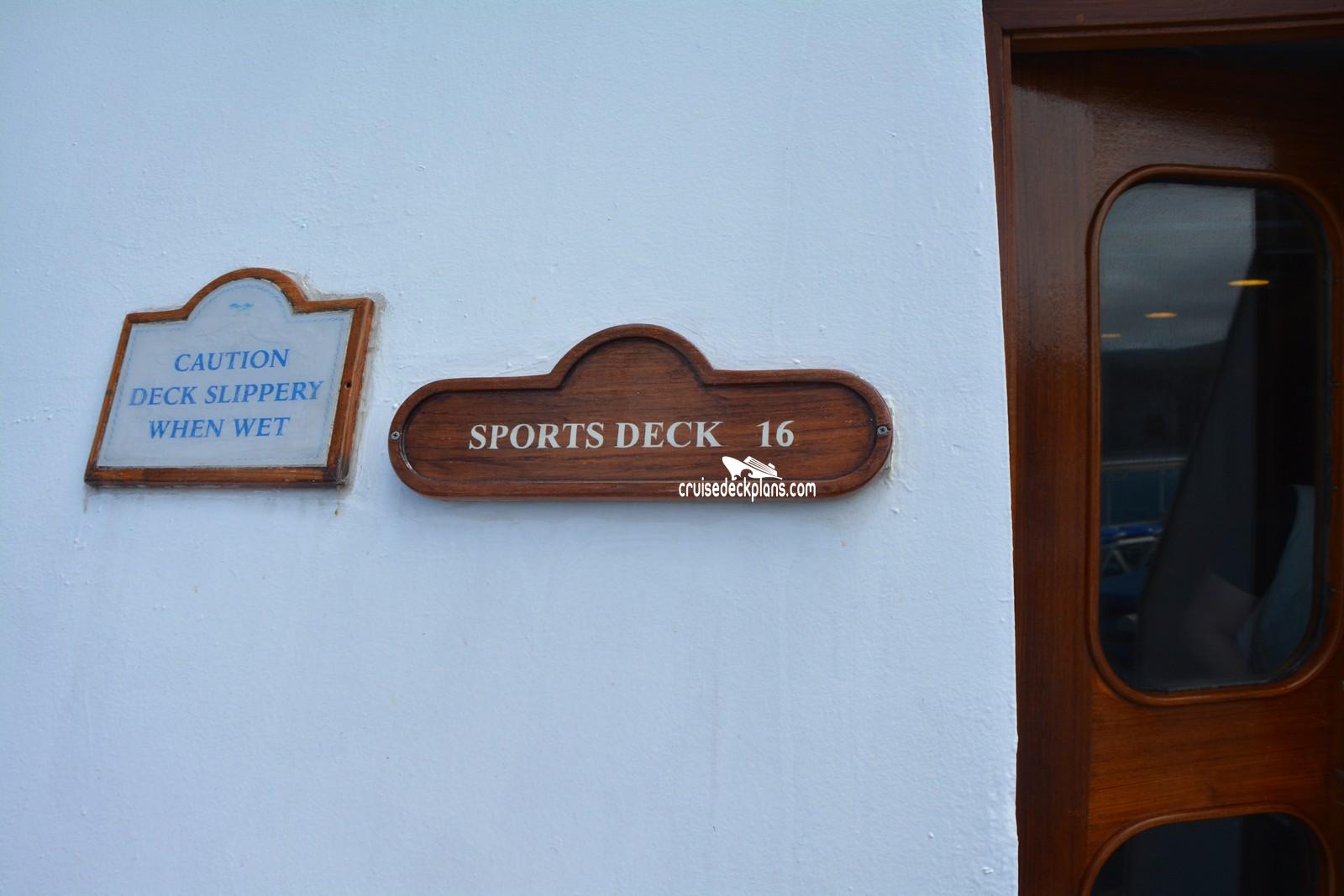 Golden Princess Sports Sun Deck Pictures