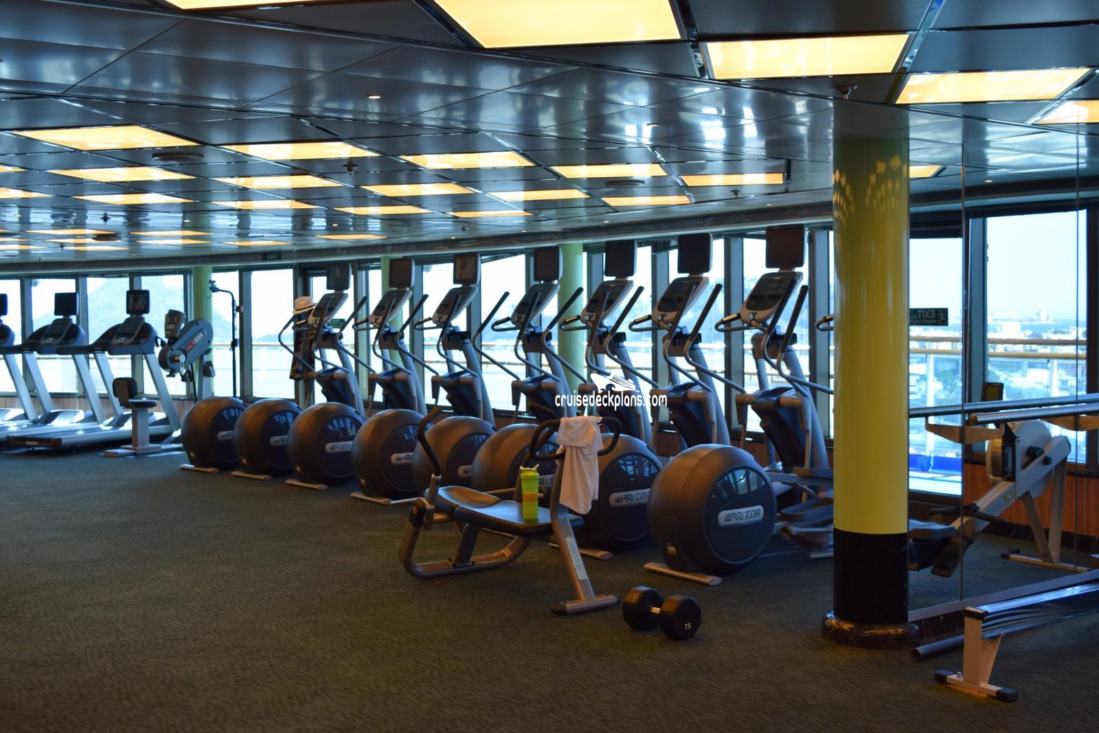 Ruby Princess Fitness Center Pictures