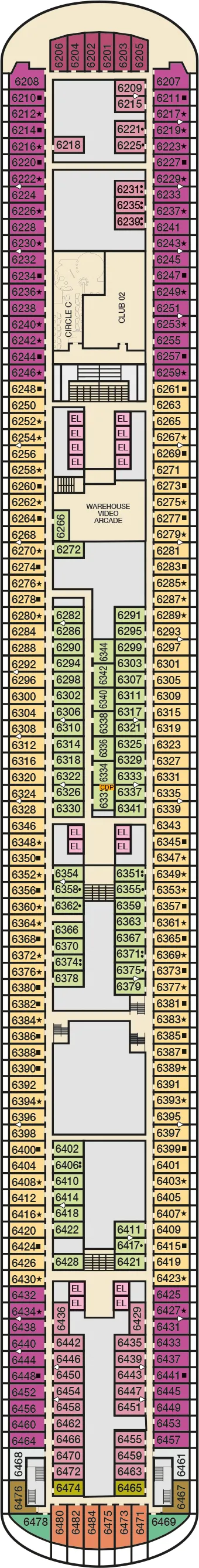 Carnival Panorama Deck Plan