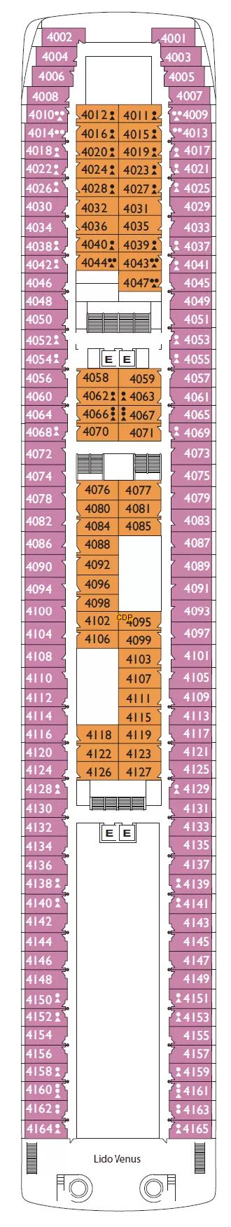 Costa Voyager Deck 4 deck 4 plan | Cruisedeckplans.com