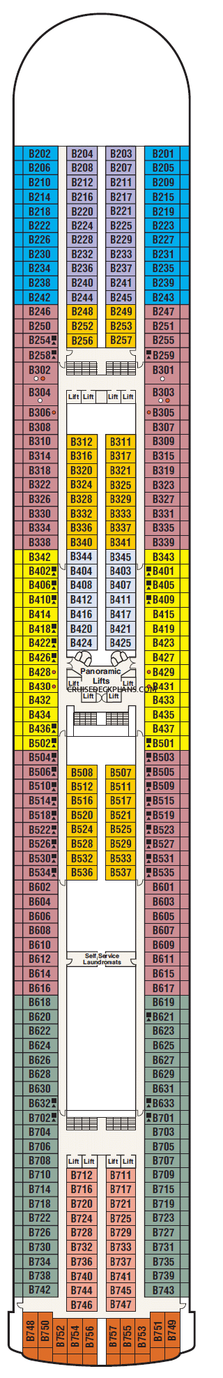 Crown Princess Deck Plans, Layouts, Pictures, Videos