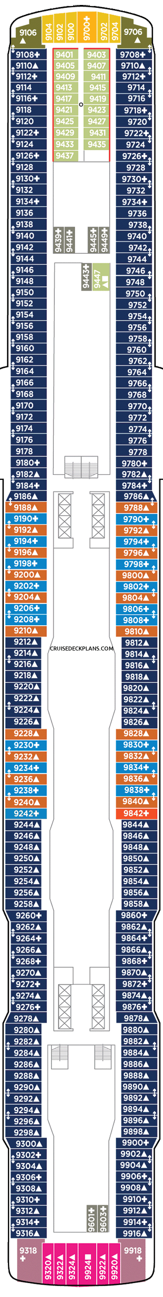 Norwegian Bliss Deck Plans, Diagrams, Pictures, Video
