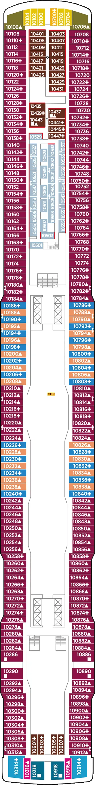 Norwegian Encore Deck 10 deck 10 plan | Cruisedeckplans.com