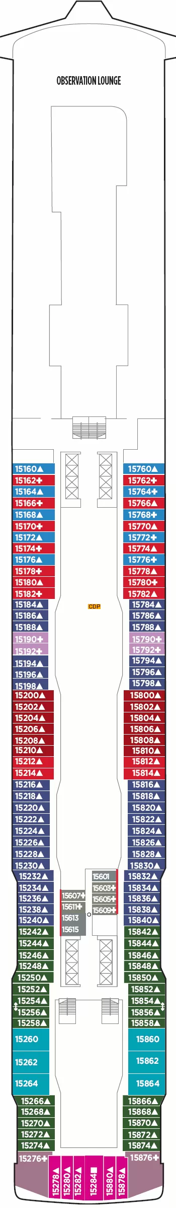 Norwegian Encore Deck 15 deck 15 plan | Cruisedeckplans.com