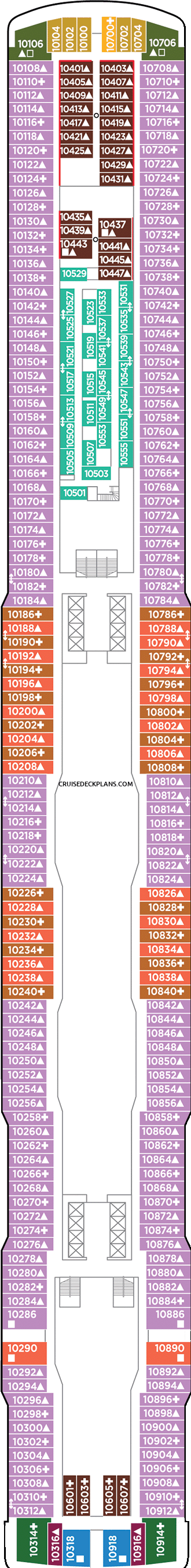Norwegian Escape Deck Plans, Diagrams, Pictures, Video