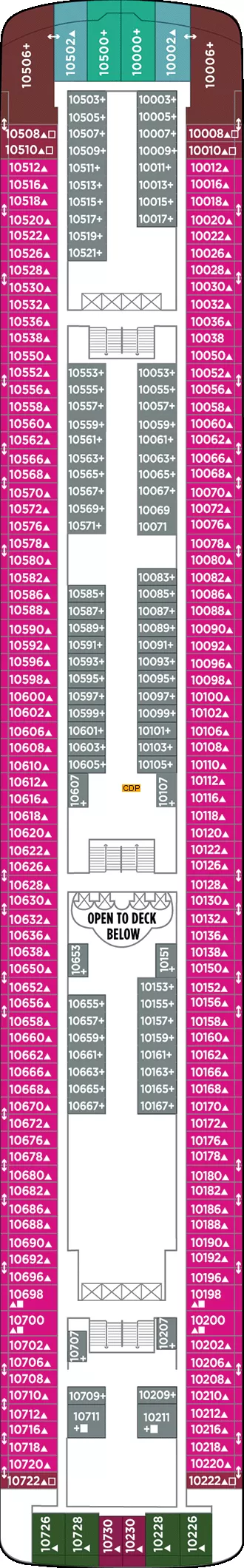 Norwegian Star Deck 10 deck 10 plan | Cruisedeckplans.com