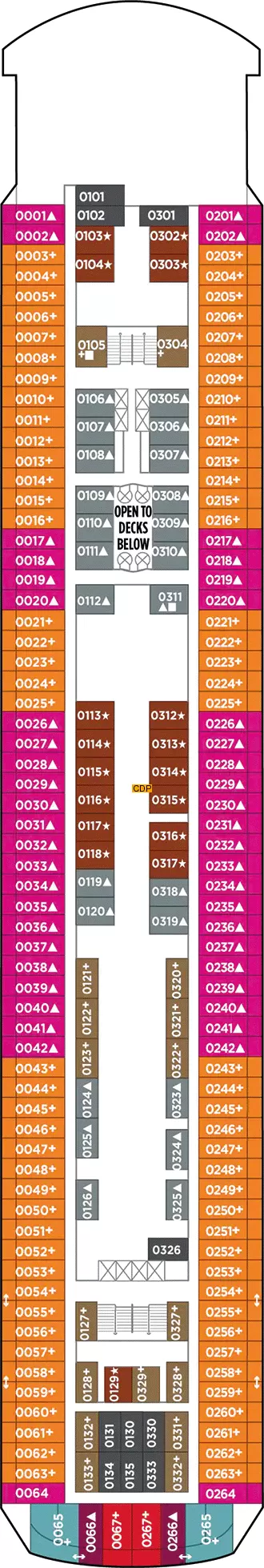 Norwegian Sun Norway deck 10 plan | Cruisedeckplans.com