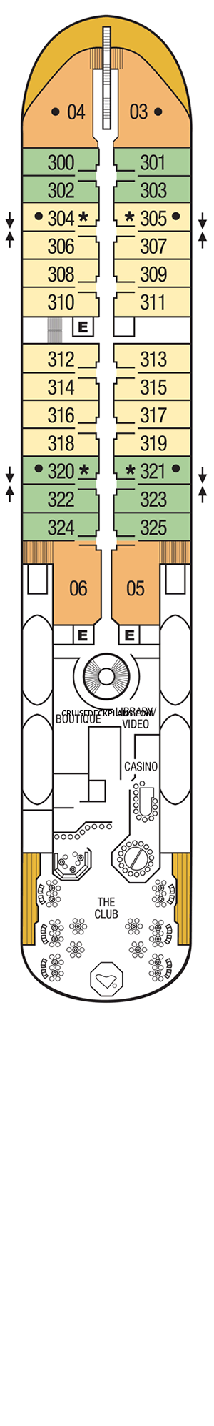 Seabourn Legend Deck 6 Deck Plan Tour