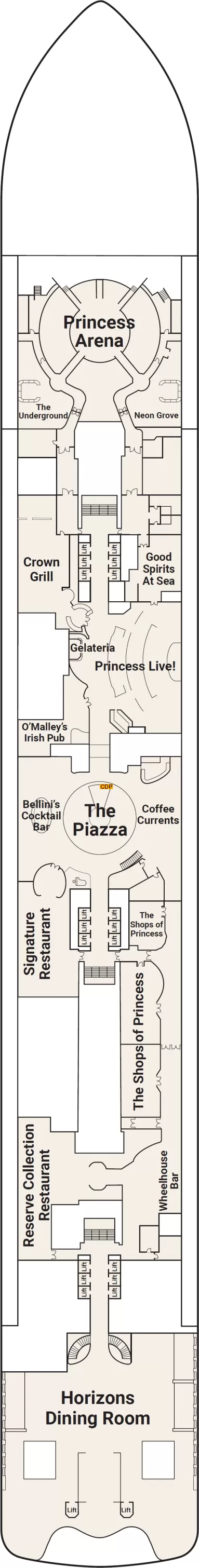 Star Princess Deck 7 deck 7 plan | Cruisedeckplans.com