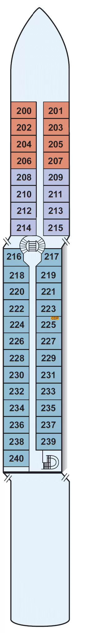 Viking Europe Middle deck 2 plan | Cruisedeckplans.com