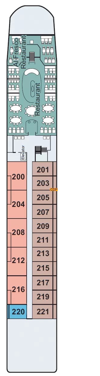 Viking Hemming Middle deck 2 plan | Cruisedeckplans.com