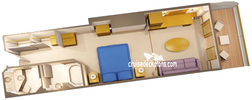Disney Wonder Deluxe Verandah Stateroom