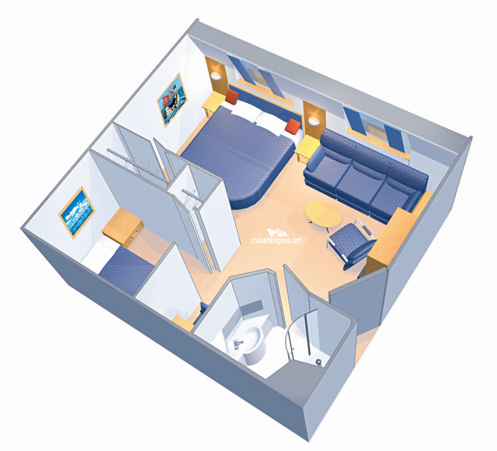 Freedom of the Seas Ultra Spacious Oceanview Stateroom