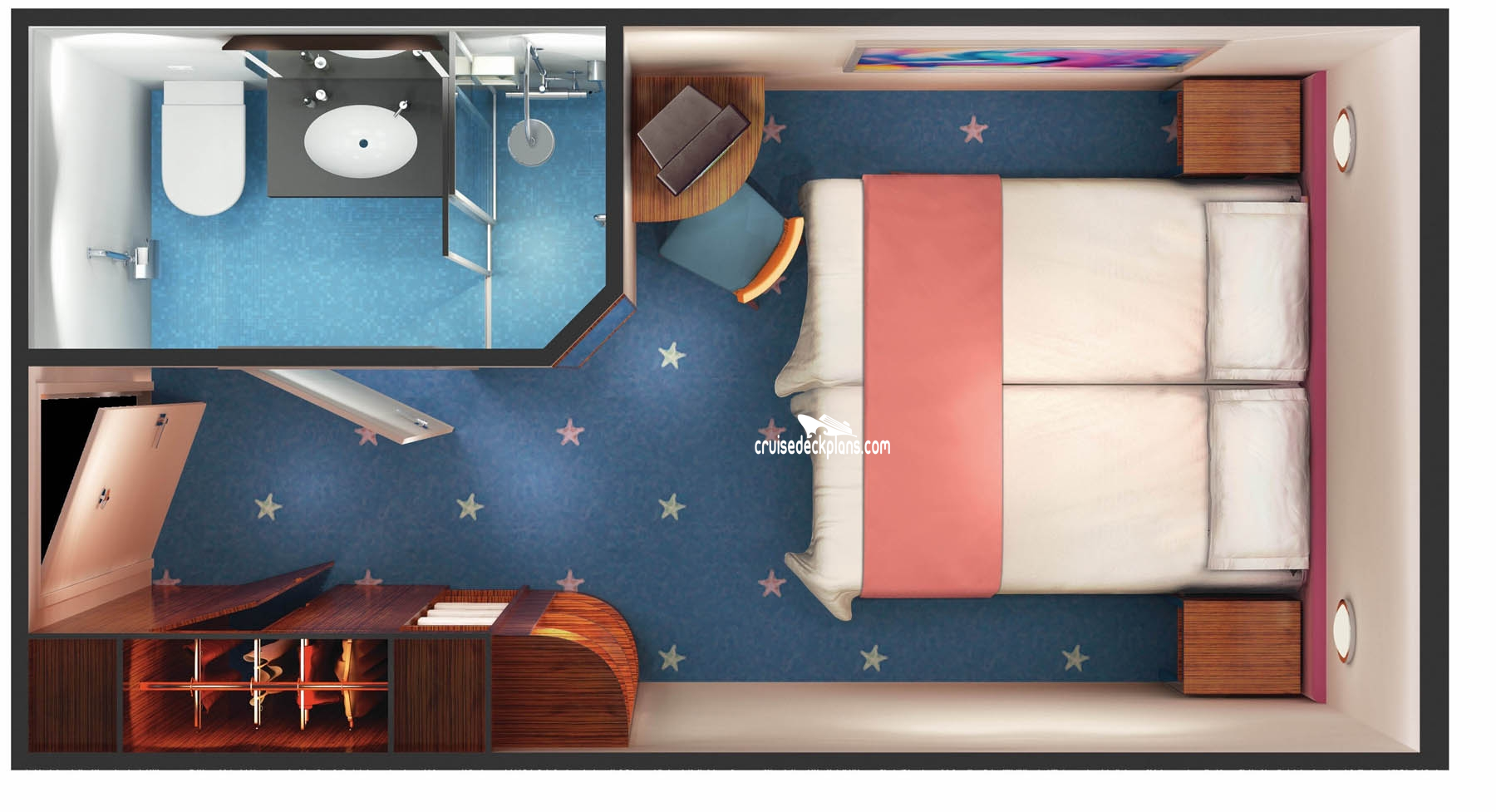 Norwegian Star Interior Stateroom