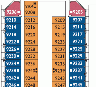Costa Fortuna Cabin 9207